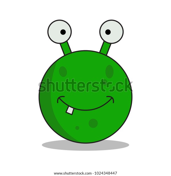 Alien Smile Cartoon Emoticons Stock Vector (Royalty Free) 1024348447 ...