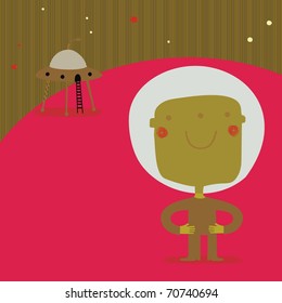 Alien Spinning Plates Stock Vector (Royalty Free) 70740694 | Shutterstock