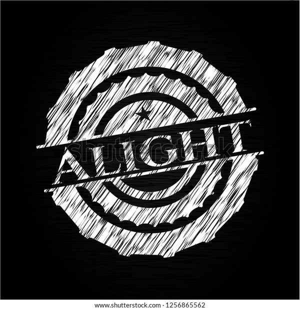 Alight On Blackboard Stock Vector (Royalty Free) 1256865562 | Shutterstock