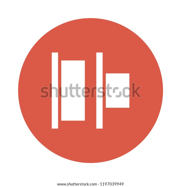 Alignment Circle Color Glyphs Stock Vector (Royalty Free) 1197039949 ...