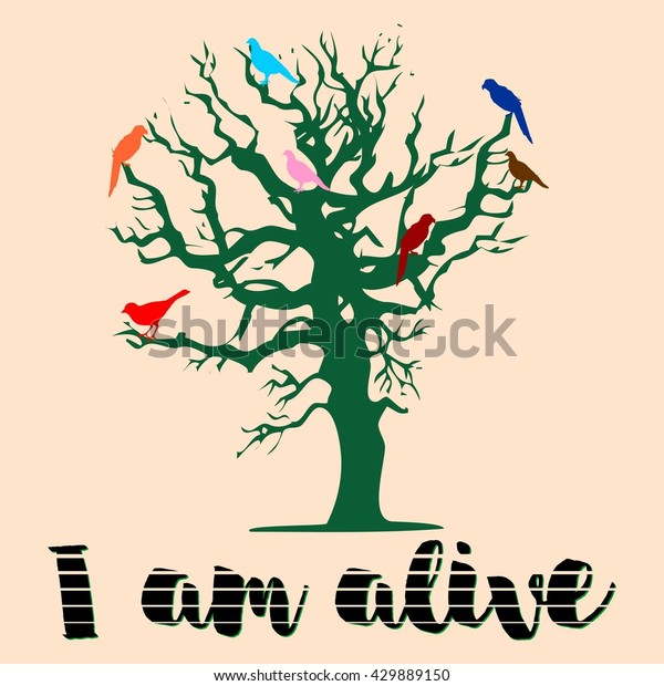 Alive Typography Graphics Tshirt Printing Design Stock Vector (Royalty ...
