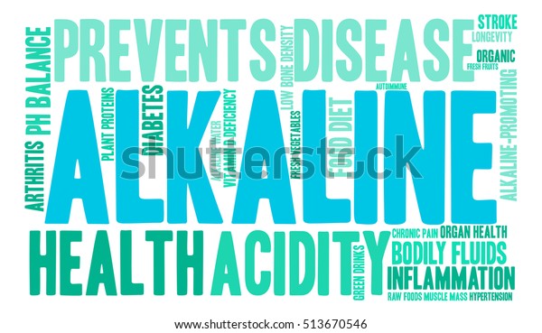 Alkaline Word Cloud On White Background Stock Vector (Royalty Free ...
