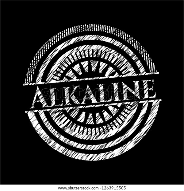Alkaline Written On Chalkboard Stock Vector (Royalty Free) 1263915505 ...