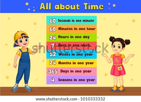 All About Time Kids Illustration Stock Vector (Royalty Free) 1010333332 ...