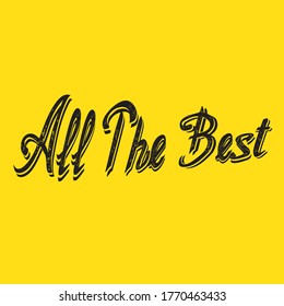 All Best Text Vector Design Isolated Stock Vector (Royalty Free ...