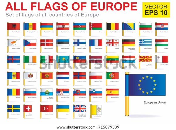 All Flags Europe Full Vector Collection Stock Vector (Royalty Free ...
