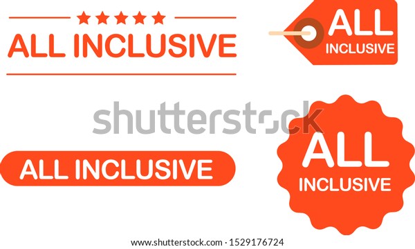 All Inclusive Logo Use Stock Vector (Royalty Free) 1529176724 ...