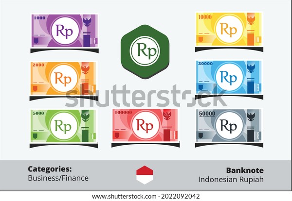 All Indonesian Rupiah Banknotes Vector Indonesian Stock Vector (Royalty ...