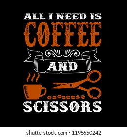 All Need Coffee Coffee Quote Saying: vector de stock (libre de regalías ...