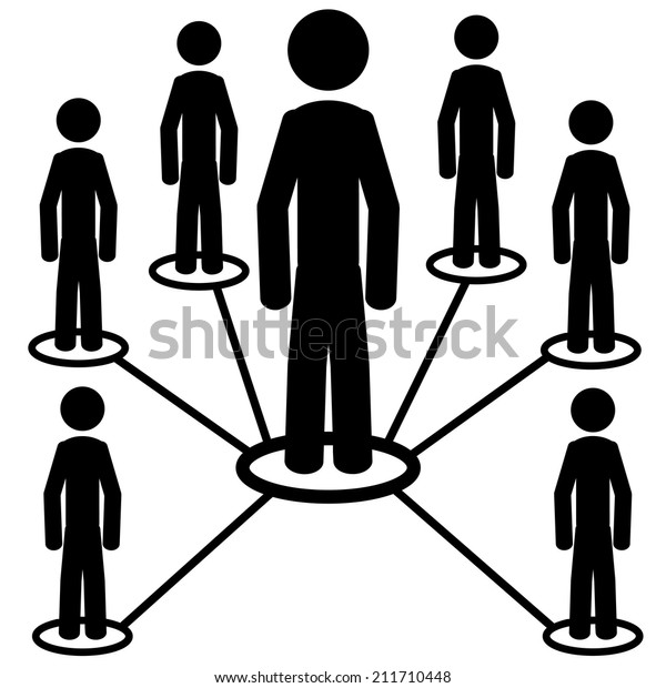 All One Teamwork Stick Figure Vector: vetor stock (livre de direitos ...