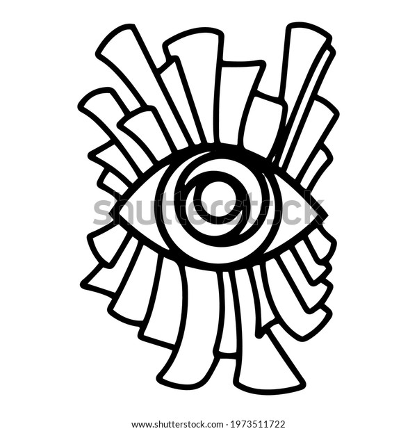 All Seeing Eye Illustration Providence Magic Stock Vector (Royalty Free ...