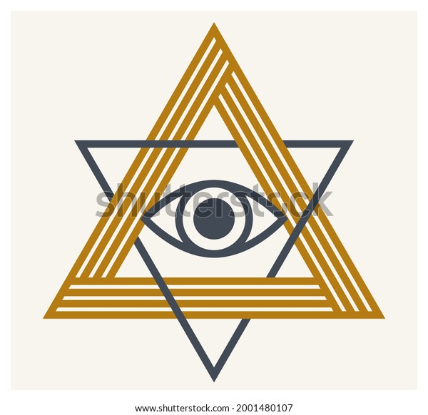 All Seeing Eye Triangle Pyramid Vector: เวกเตอร์สต็อก (ปลอดค่าลิขสิทธิ์ ...