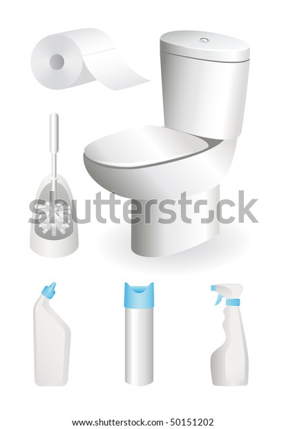 All Toilet Cleaning Vector Icon Set Stock Vector (Royalty Free ...