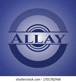 Allay Emblem Denim Texture Vector Illustration Stock Vector (Royalty ...