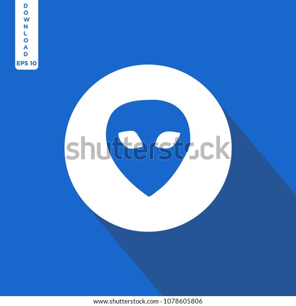 Allen Face Vector Icon Stock Vector (Royalty Free) 1078605806 ...