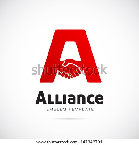 Alliance Symbol Icon Logo Template Stock Vector (Royalty Free ...