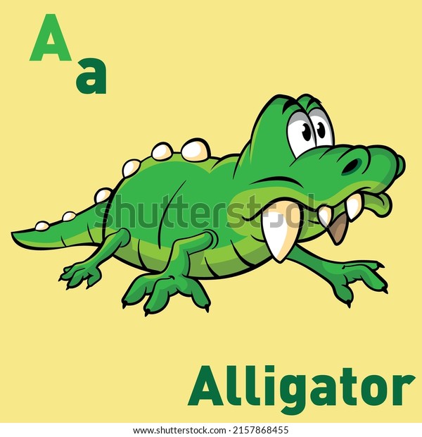 Alligator Cartoon Character Vector Illustrator Stock Vector (Royalty ...