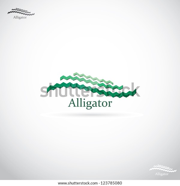 Alligator Skin Label Vector Illustration Stock Vector (Royalty Free ...