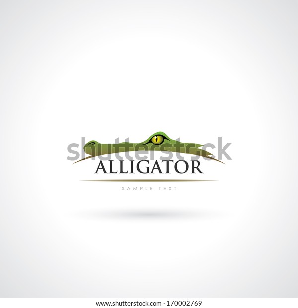 Alligator Symbol Vector Illustration Stock Vector (Royalty Free) 170002769