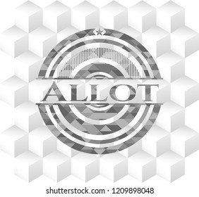 Allot Realistic Grey Emblem Cube White: vector de stock (libre de ...