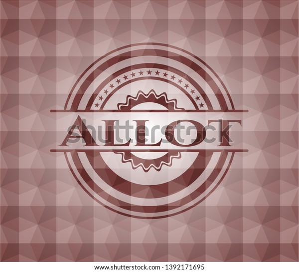 Allot Red Seamless Emblem Geometric Background Stock Vector (Royalty ...
