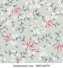 Allover Vector Small Flower Design Pattern Stock Vector (Royalty Free ...
