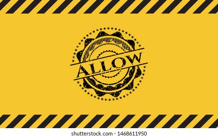Workmanship Black Grunge Emblem Yellow Background Stock Vector (Royalty ...