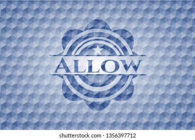 Allow Blue Badge Geometric Pattern Background Stock Vector (Royalty ...