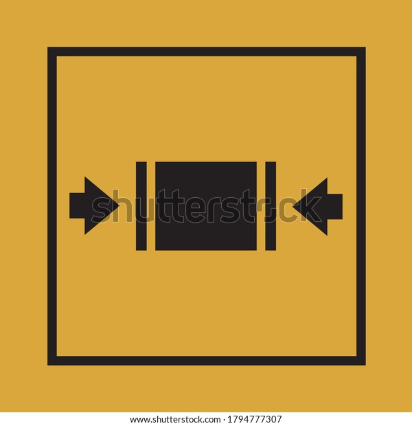 Allowed Clamp Symbol Yes Clamp Icon Stock Vector (Royalty Free) 1794777307