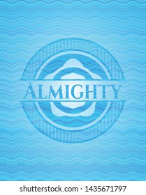 Almighty Water Wave Representation Emblem Vector Stock Vector (Royalty ...