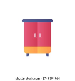 Almirah Icon Flat Design Vector Color Stock Vector (Royalty Free ...
