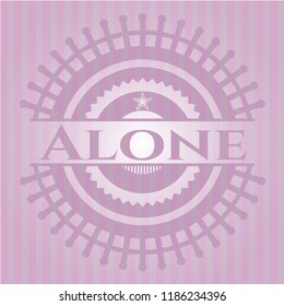 Alone Realistic Pink Emblem Stock Vector (Royalty Free) 1186234396 ...