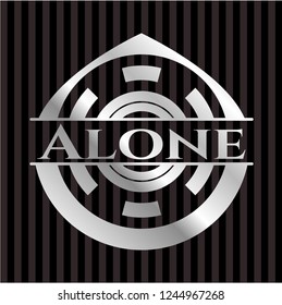 Alone Silver Emblem Badge Stock Vector (Royalty Free) 1244967268 ...