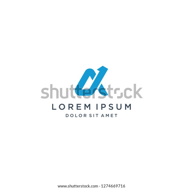 Alpha 1 One Logo Icon Vector Stock Vector (Royalty Free) 1274669716