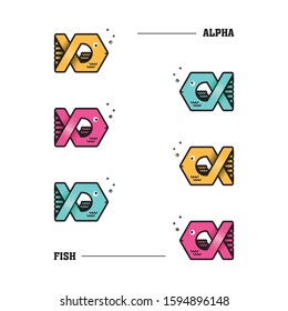 Fun English Alphabet Letters Set Font Stock Vector (Royalty Free ...