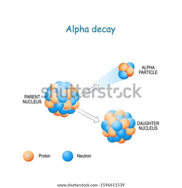 Alpha Decay Type Radioactive Decay Which Stock Vector (Royalty Free ...