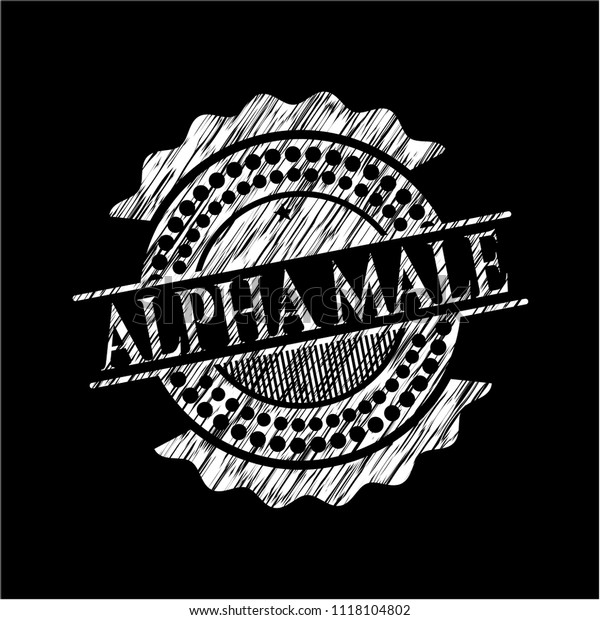 Alpha Male Chalk Emblem Stock Vector (Royalty Free) 1118104802 ...