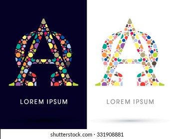 Alpha Omega Colorful Font Designed Using Stock Vector (Royalty Free ...