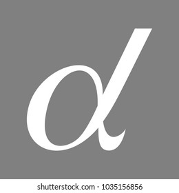 Alpha Sign Vector Illustration Black Icon Stock Vector (Royalty Free ...