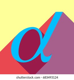 Alpha Sign Vector Illustration Vector Deep Stock Vector (Royalty Free ...