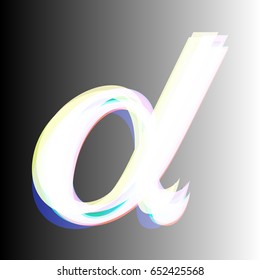Alpha Sign Vector Illustration Vector White Stock Vector (Royalty Free ...