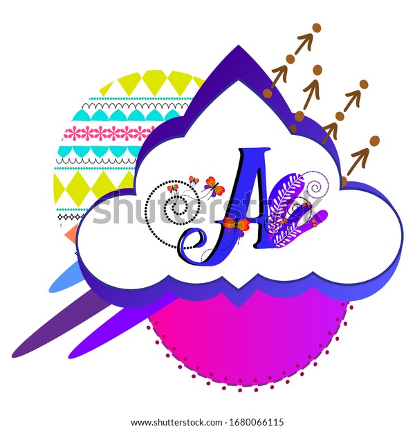 Alphabet Letter Label Initial Logo Vector Stock Vector (Royalty Free ...