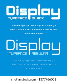 Alphabet Abc Typeface Modern Display Font Stock Vector (Royalty Free ...