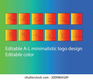 Alphabet Al Stylized Logo Design Change Stock Vector (Royalty Free ...