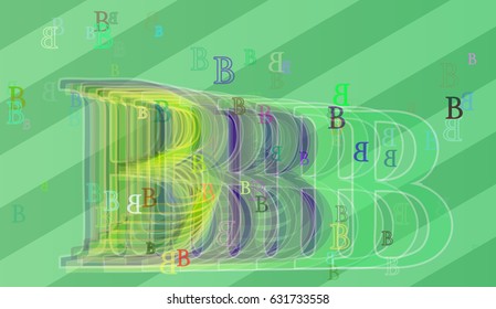 Alphabet B Background Template Stock Vector (Royalty Free) 631733558 ...