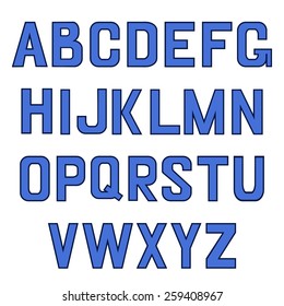 Hand Drawn Creative Alphabet Vector Illustration Stock Vector (Royalty ...