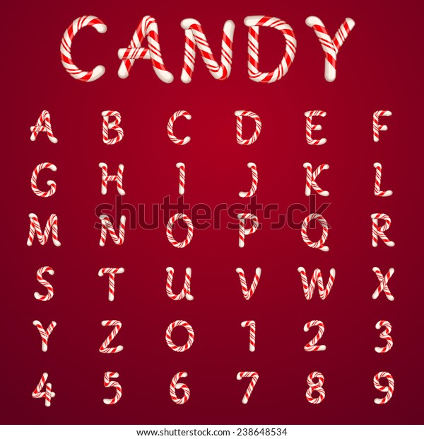 Alphabet Candy Style Vector Art Illustration Stock Vector (Royalty Free ...