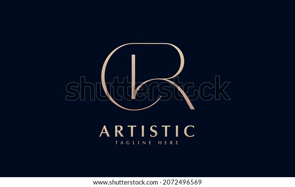 Alphabet Cr Rc Illustration Monogram Vector Stock Vector (Royalty Free ...