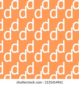 Alphabet D Seamless Pattern Letter D Stock Vector (Royalty Free ...