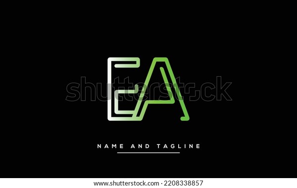 Alphabet Ea Ae Illustration Monogram Vector Stock Vector (Royalty Free ...